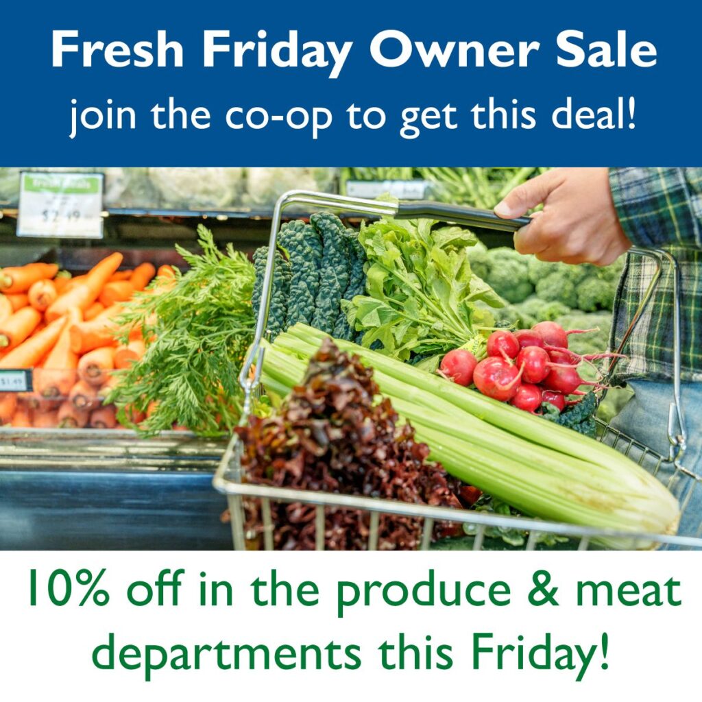 Fresh Friday Owner Sale | Astoria Co+op