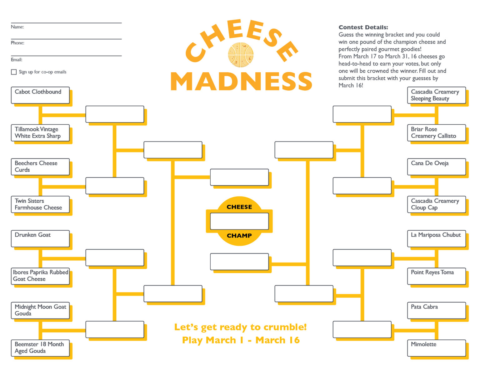 Cheese Madness | Astoria Co+op