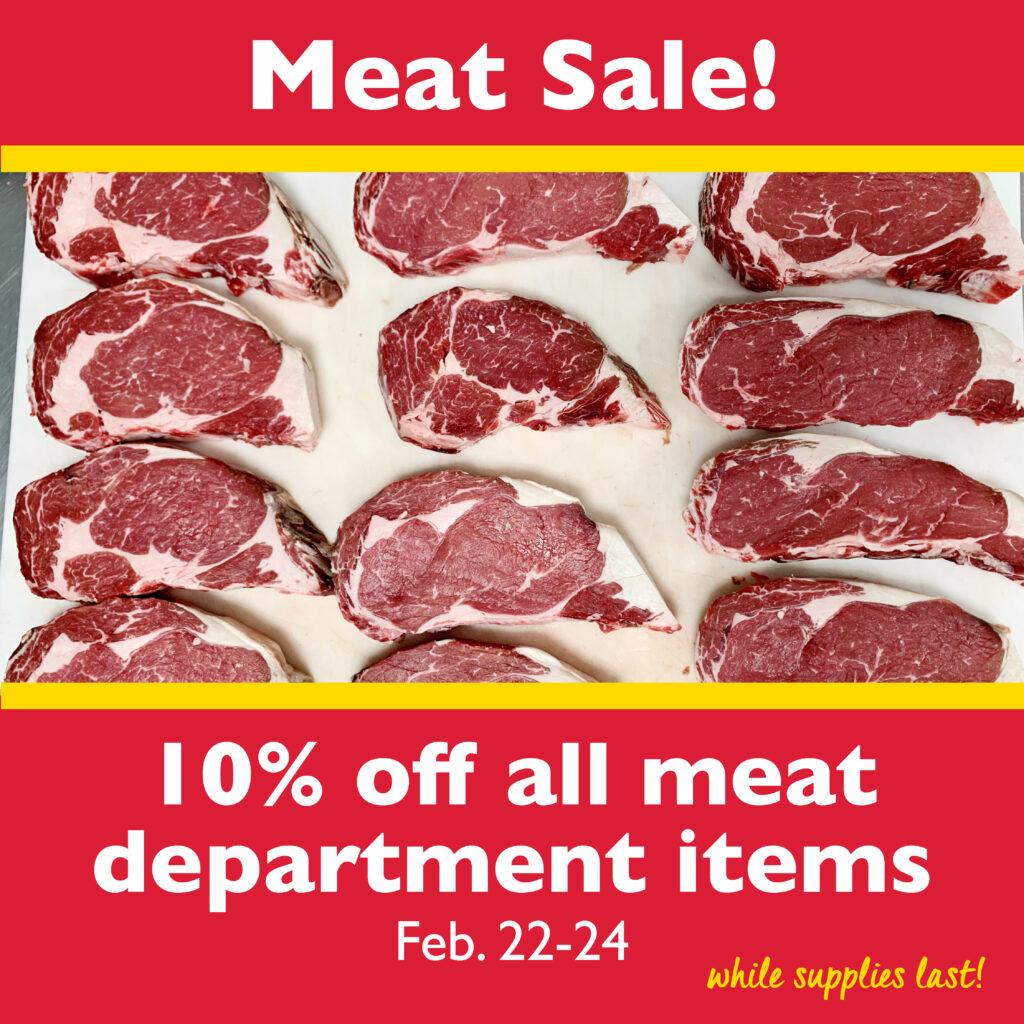 Meat sale slated for Feb. 22-24 | Astoria Co+op